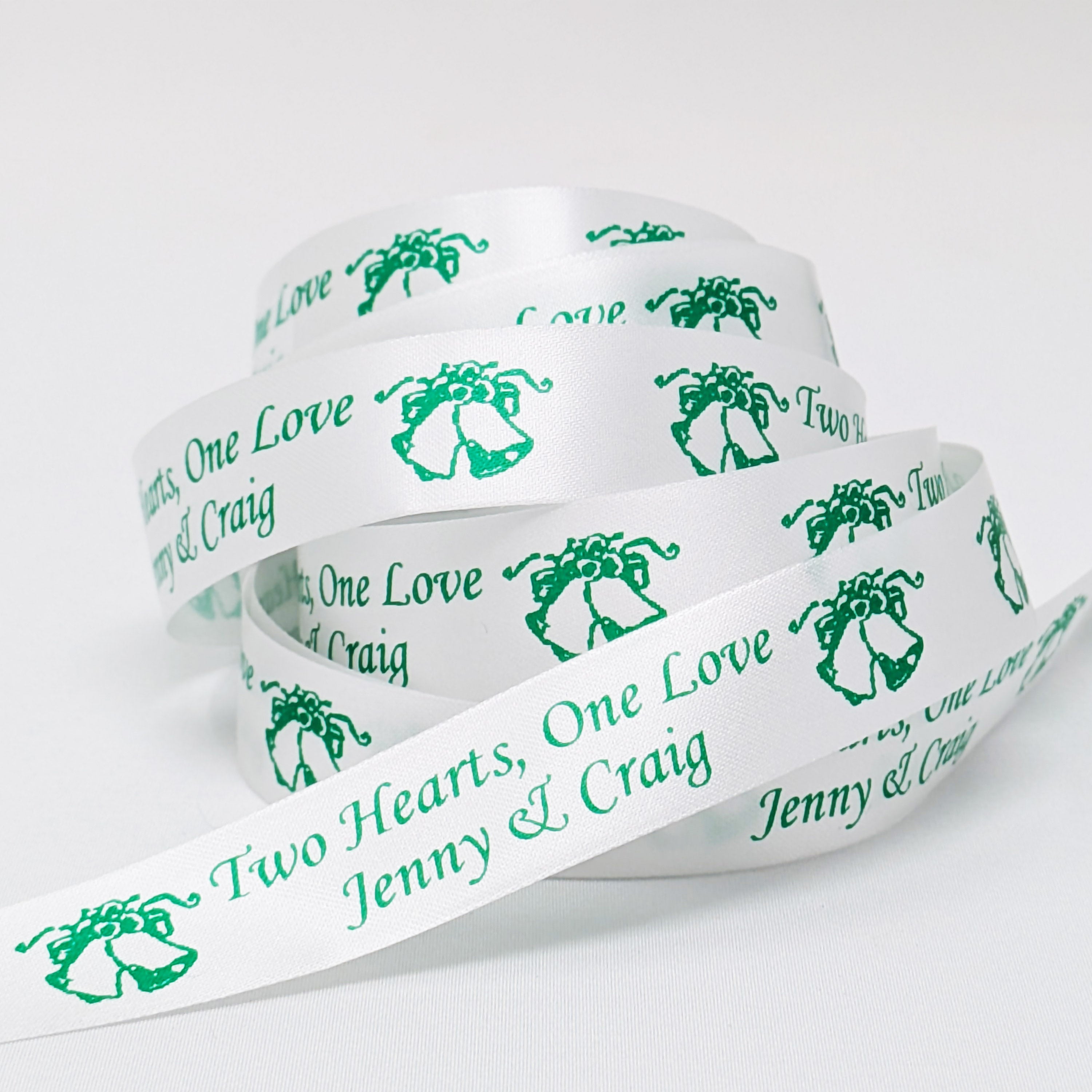 15mm Printed Satin Celebration Ribbon – Woven Labels UK